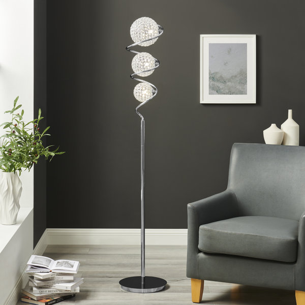 Orren Ellis Rosario 67 Chrome Novelty Floor Lamp And Reviews Wayfair
